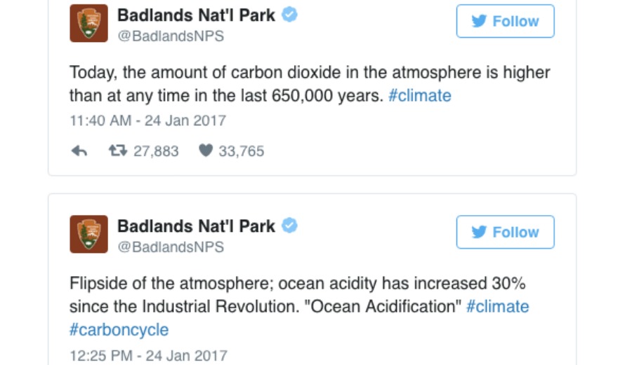 Badlands National Park Goes Rogue, Tweets Climate Change Facts After Gag Order From Trump | The ...