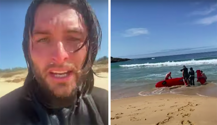 Helicopter Crashes After Warning Surfer of Shark Stalking Him | The Inertia