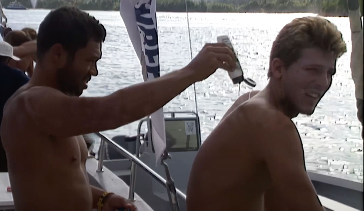 Unseen Footage of Andy Irons, Sunny Garcia, and More From the 2000 Op Pro Boat Trip Challenge