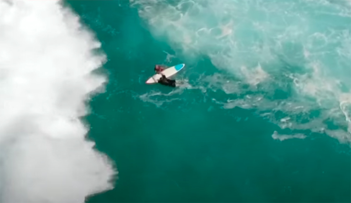 Dramatic Drone Footage Shows Surfer Rescuing Swimmer in Harrowing Fashion