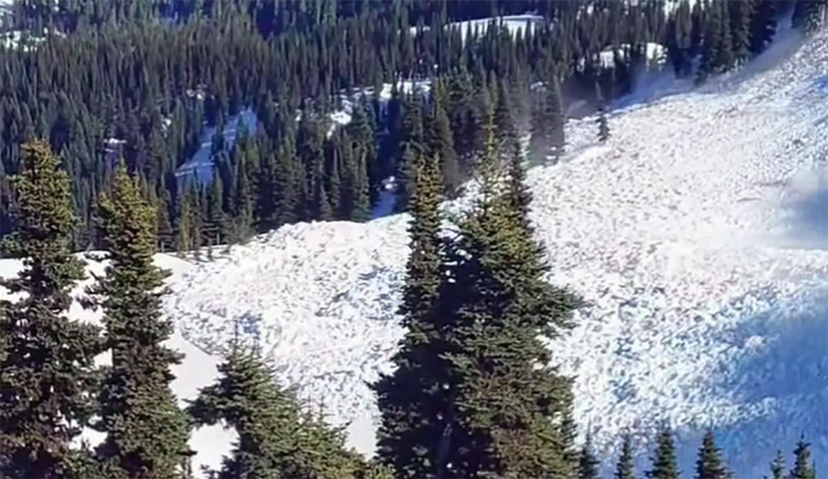 Crystal Mountain Staff Capture Footage of Massive Inbounds Avalanche