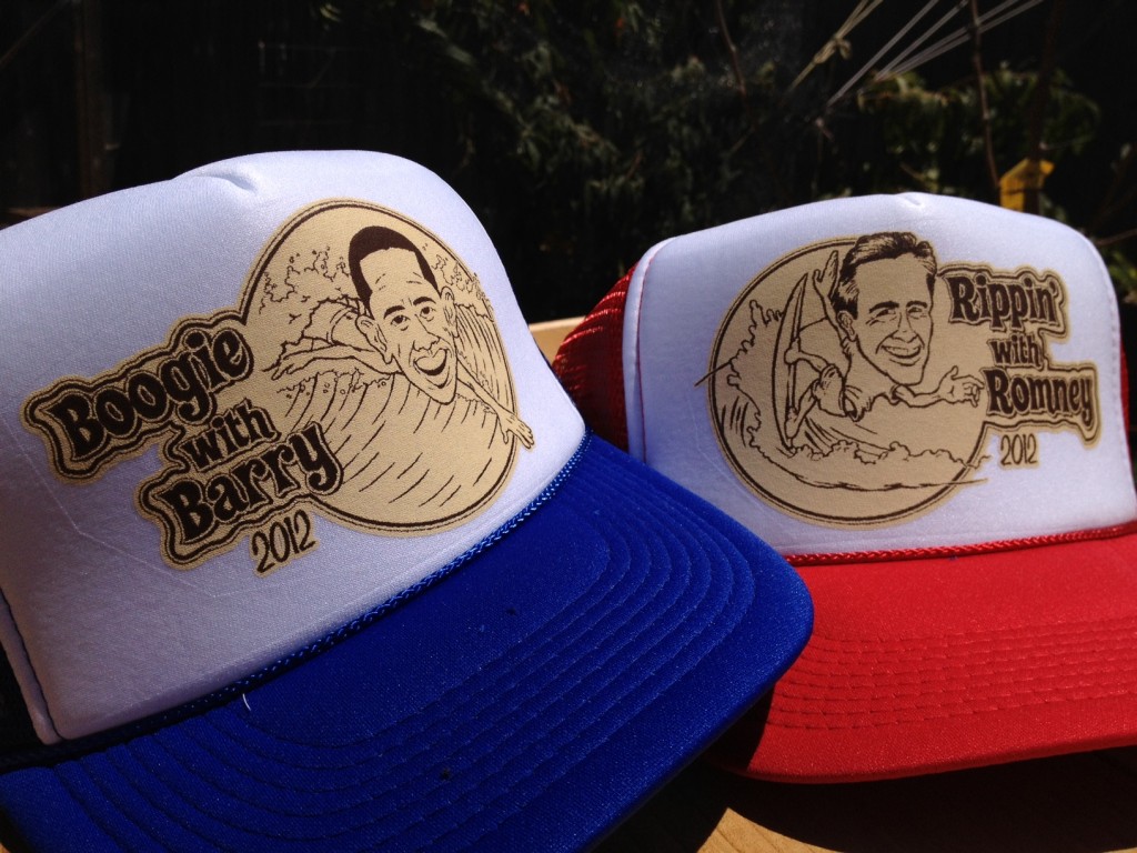 Obama and Romney Surf (Hats)! | The Inertia