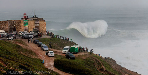 World Record Potential: Giant Waves Slam Nazaré, Portugal | The Inertia