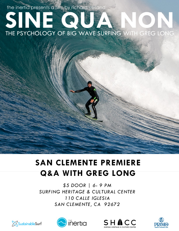 Greg Long Documentary Premieres in San Clemente Jan 30 | The Inertia