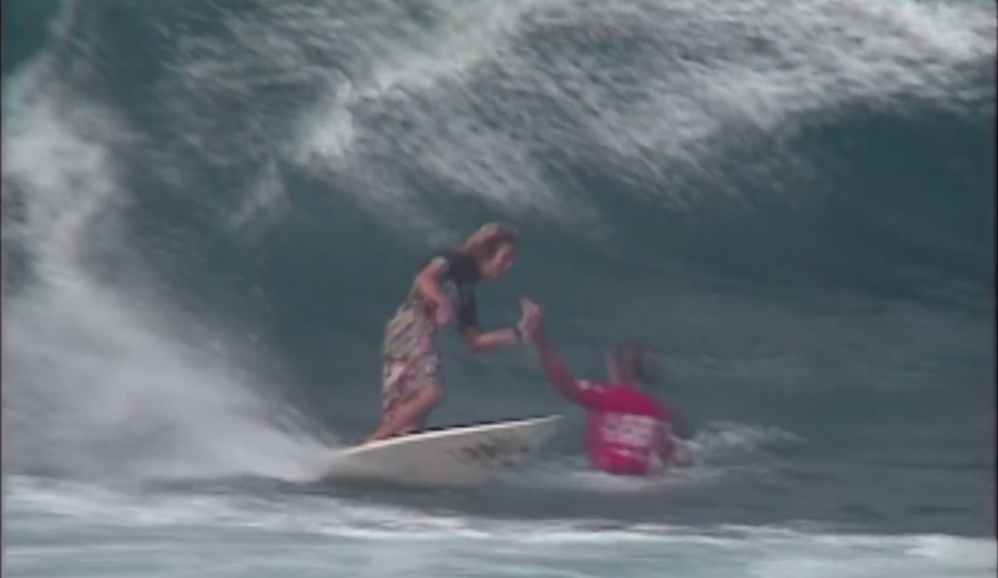 Surfing's Most Famous High Five: Kelly Slater and Rob Machado Make ...