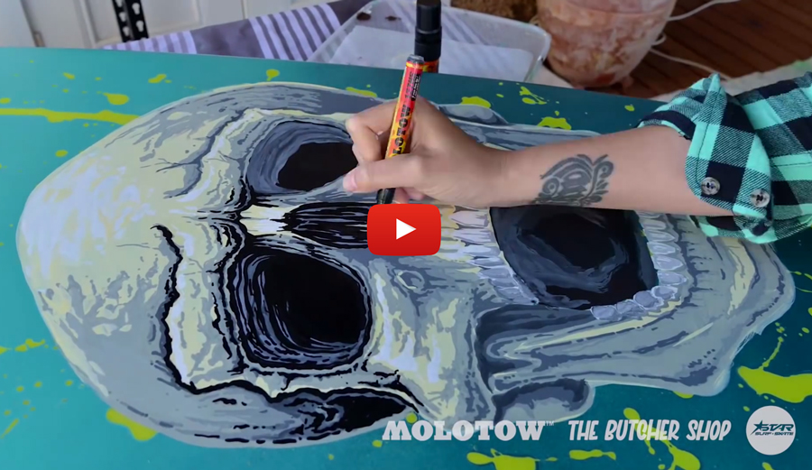 A Surf Art Tutorial: Using Spraypaint and Markers | The Inertia