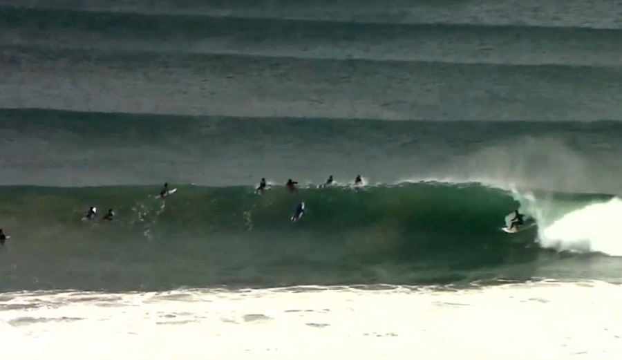 Kirra Delivers Multi-Barrel Waves for Parko, Mick Fanning, and Crew ...