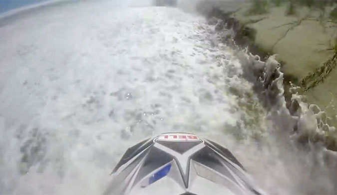 Dirt Biker Gets Rocked by Set Wave While Riding on the Beach in NZ ...
