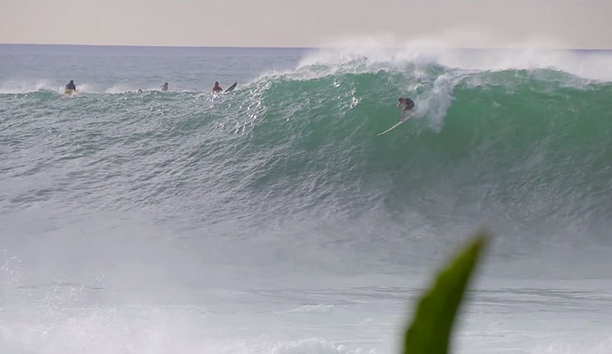 Mark Mathews Sticks an Insane Late Drop at Waimea Bay | The Inertia