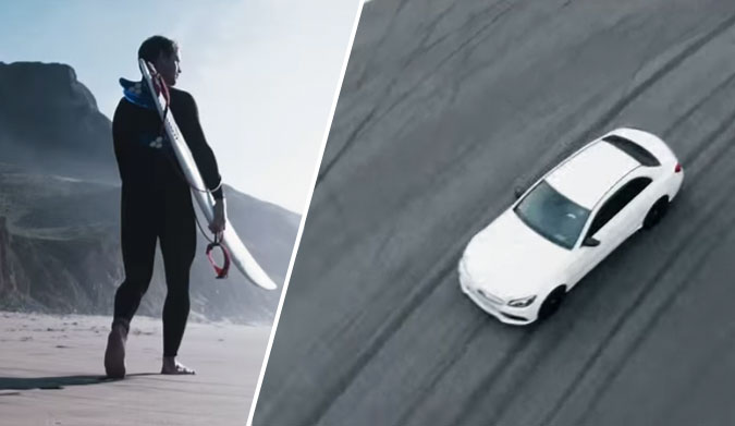 More Surfing in Mercedes Commercials! | The Inertia