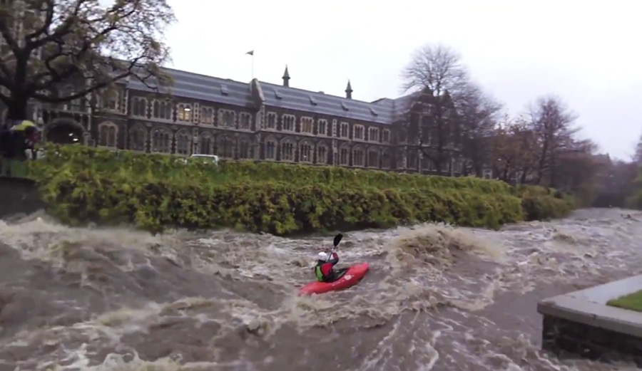 Campus Flood Sees College Kids Casually Paddling Whitewater to Class ...