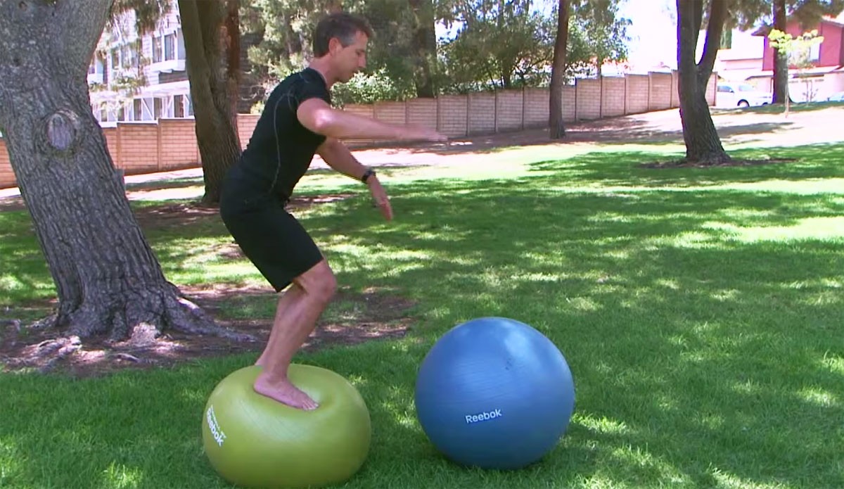 Stability Ball Workout To Improve Your Surfing with Fit2Shred | The Inertia