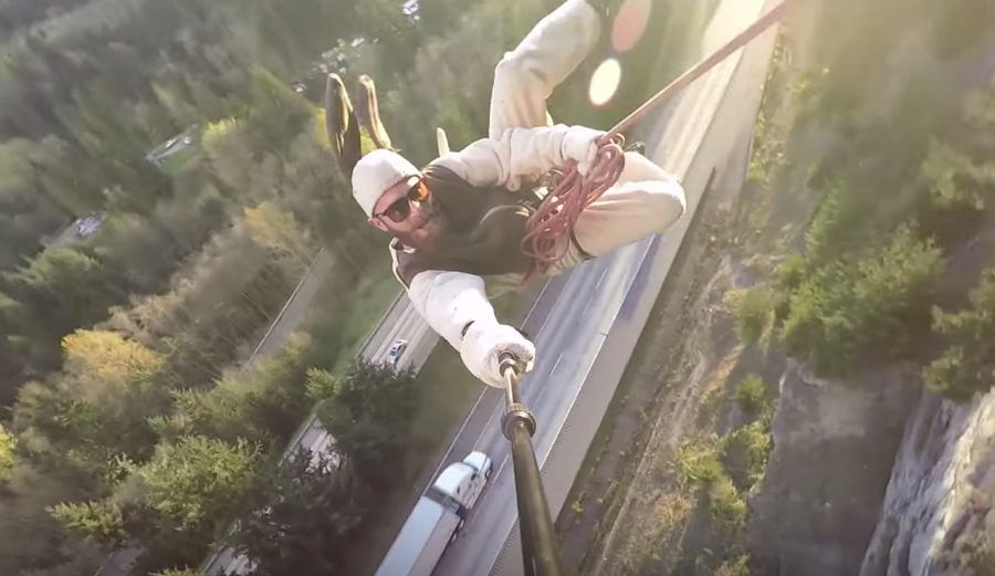 Insane Freeway Rope Swing Slings You Out Over Traffic | The Inertia
