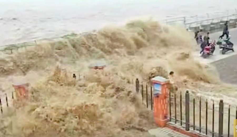 Destroyed by Massive Tidal Bore in China | The Inertia