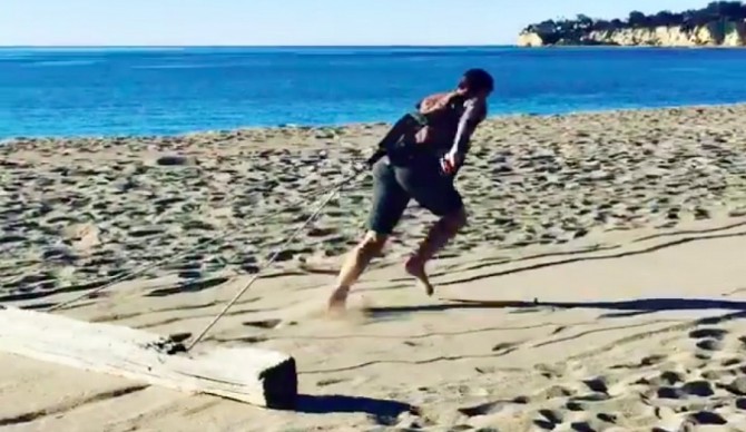 How's This Log Dragging For a Workout? | The Inertia