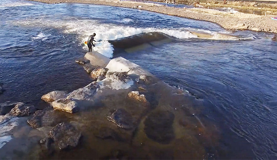Conway Bixby Shredding a River Wave | The Inertia