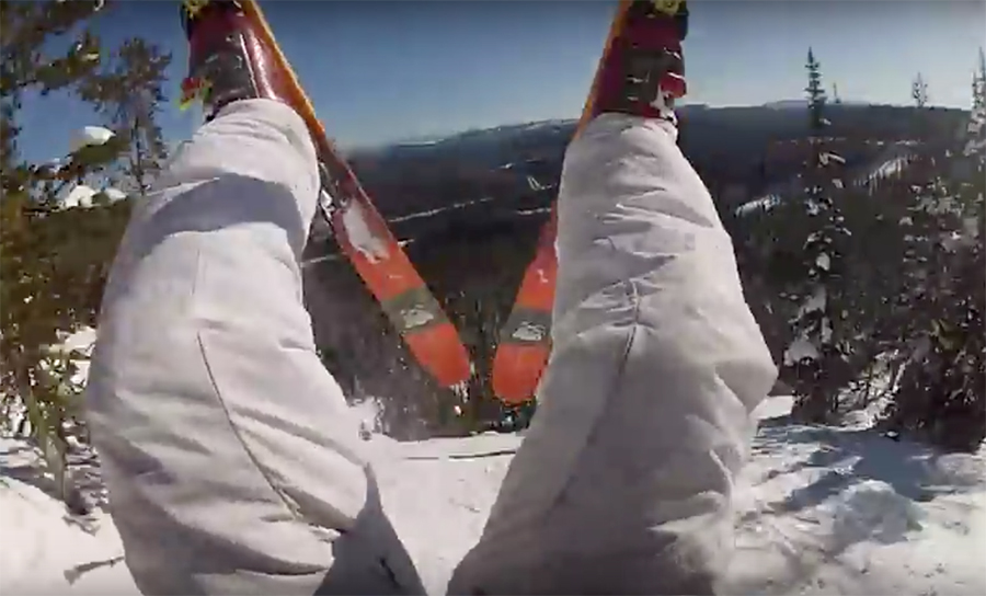 This Skier Absolutely Eats S*&% and Walks Away From It | The Inertia