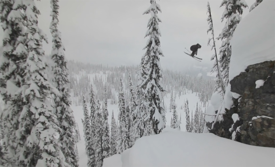 Powder Choked Cliff Stomping in "The Big Picture, Move 1” | The Inertia