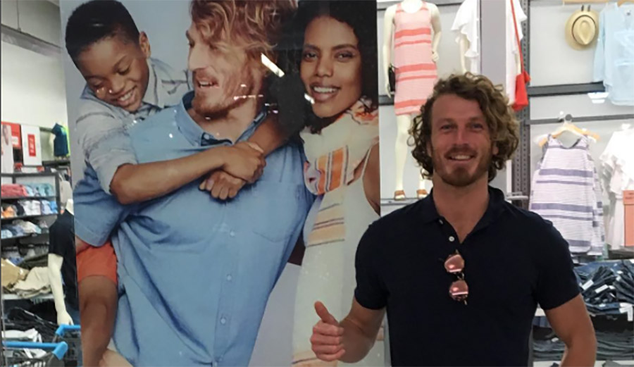 Model in Interracial Old Navy Ad Is a Sponsored Surfer Living A Better ...