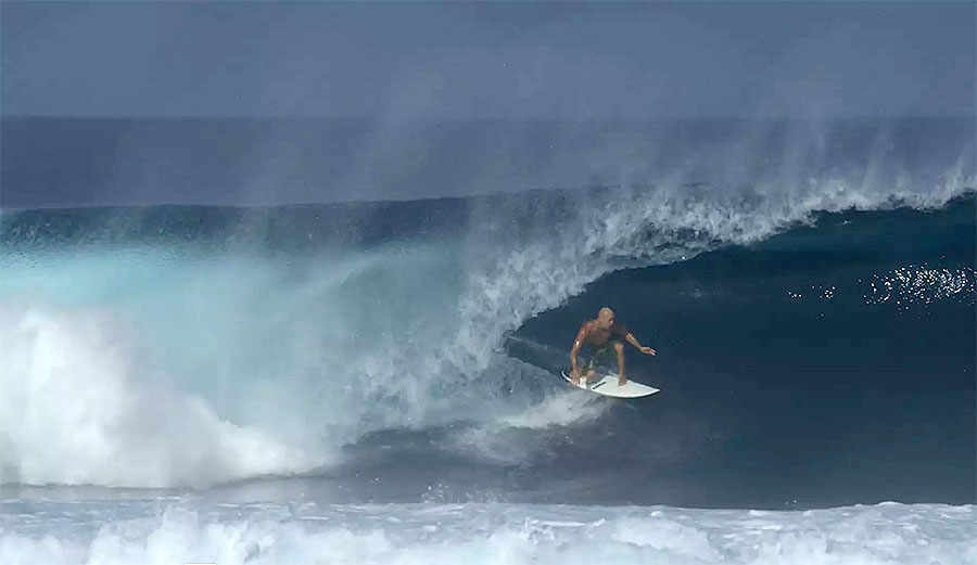 Kelly Slater's Cloudbreak Board Test Session | The Inertia