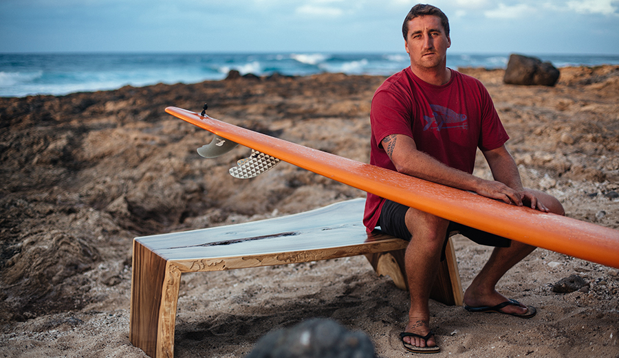 Ben Wilkinson Surfs Giant Waves and Builds Beautiful Custom Furniture ...