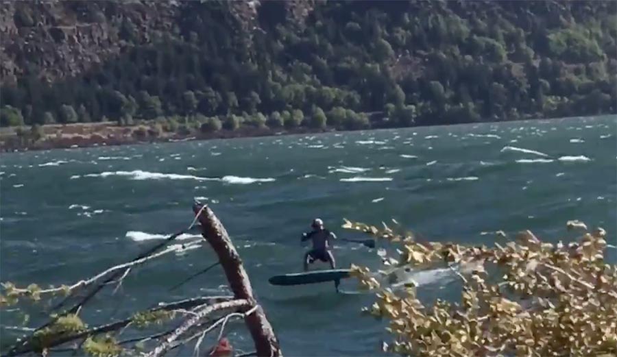 Watch Zane Schweitzer Shred Downwind Swell on the Columbia River | The ...