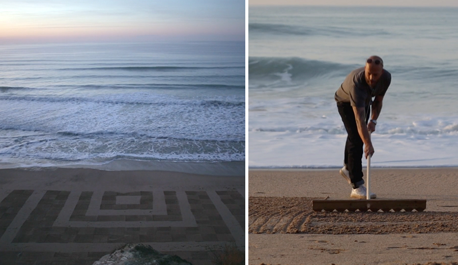 Artist Draws Geometric Designs in the Sand | The Inertia