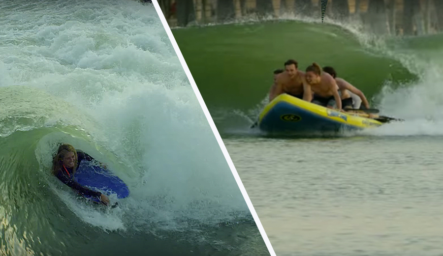 Steph Gilmore Gets Barreled on a Bodyboard and Flume's Entourage Charge ...