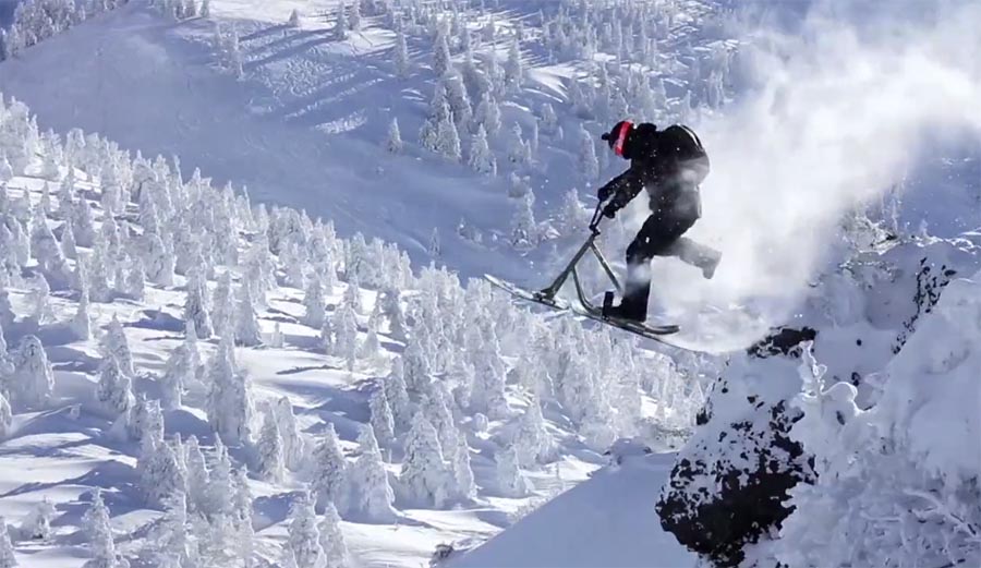 Snow Scootering is the New Rollerblading But it Looks Way More Rad ...