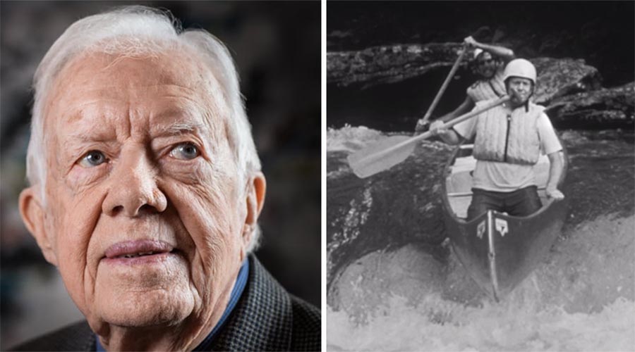 Former President Jimmy Carter Is the Man; Watch Him Charge Chattooga ...
