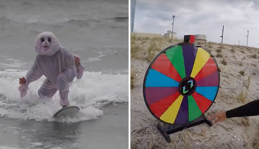 The Easter Surfing Game Wheel Challenge | The Inertia