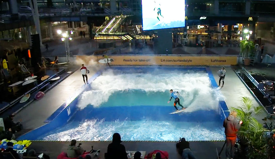 Surf Contest at the Munich Airport | The Inertia