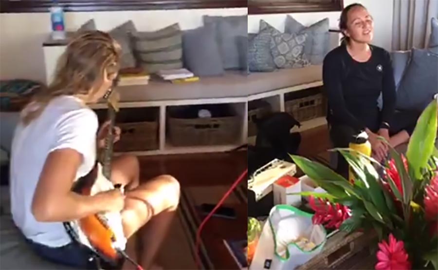 Watch as Carissa Moore and Stephanie Gilmore Jam Together Live | The ...