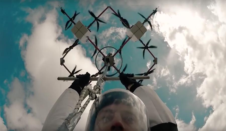 Watch This Dude BASE Jump From a Drone | The Inertia