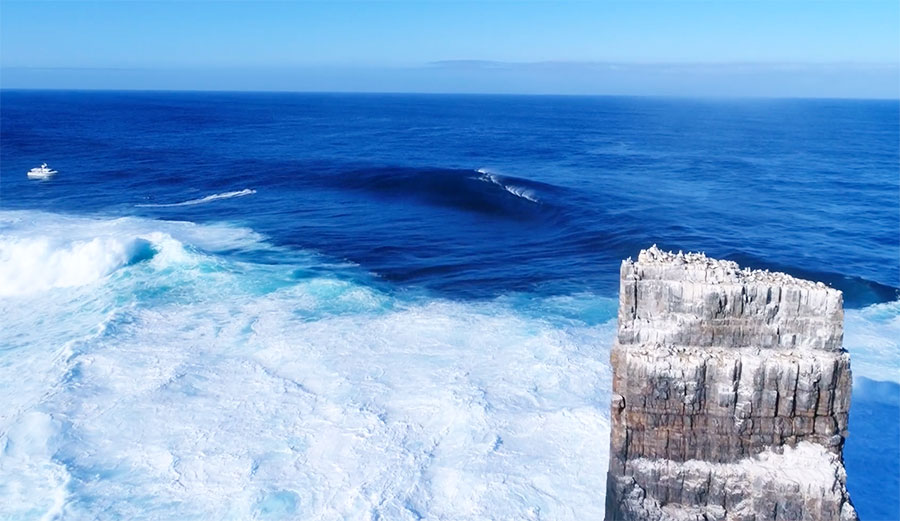 Drone Footage of Eddystone Rock | The Inertia