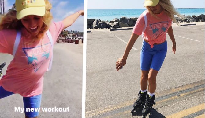 San Clemente Pro Surfer Malia Ward Is Bringing Rollerblading Back ...