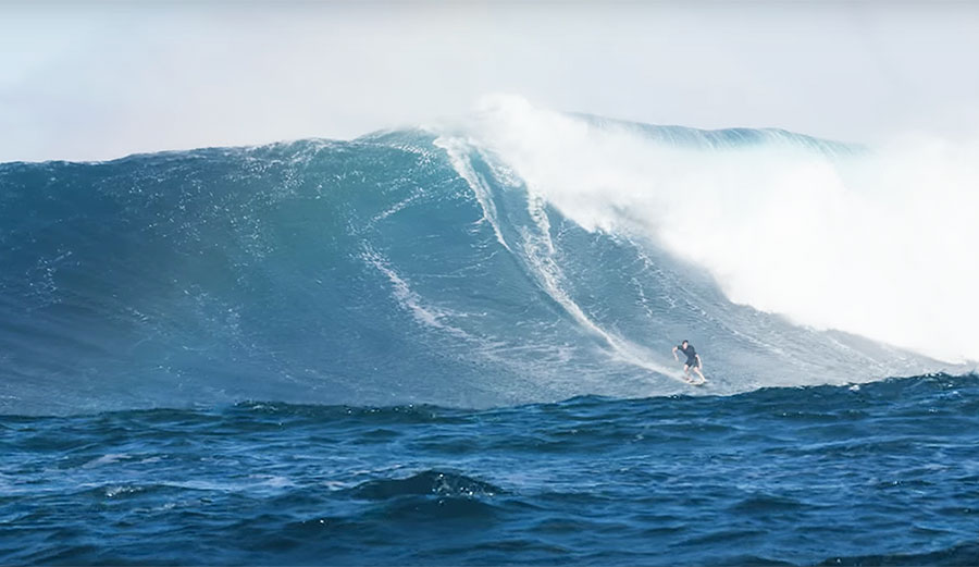 Brad Domke Tow-In Skimboarded at Jaws | The Inertia