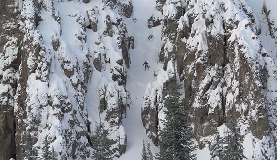 Tanner Hall Nearly Gets Taken Out by Slide in Steep Tahoe Chute | The ...
