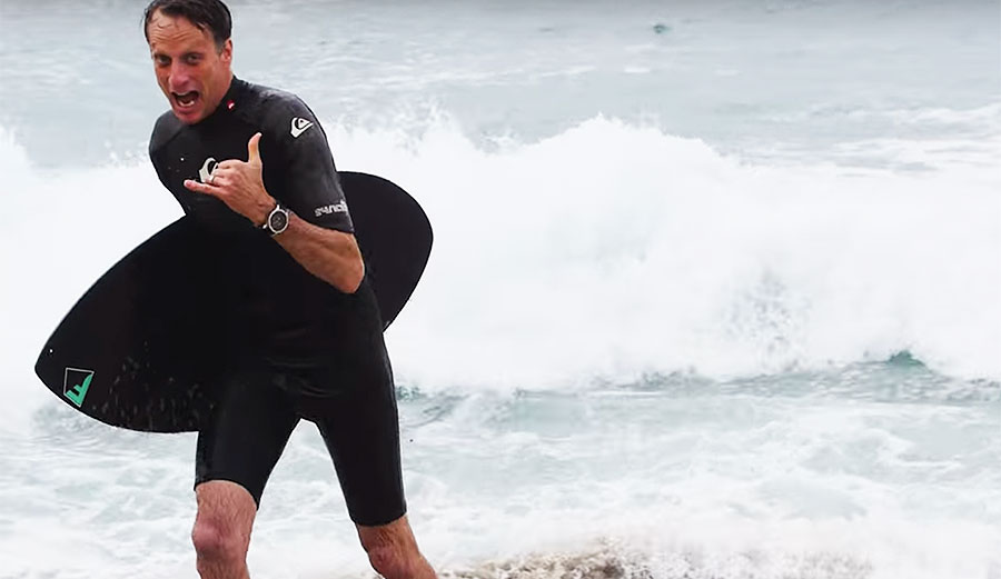 Tony Hawk Went Skimboarding with Brad Domke | The Inertia