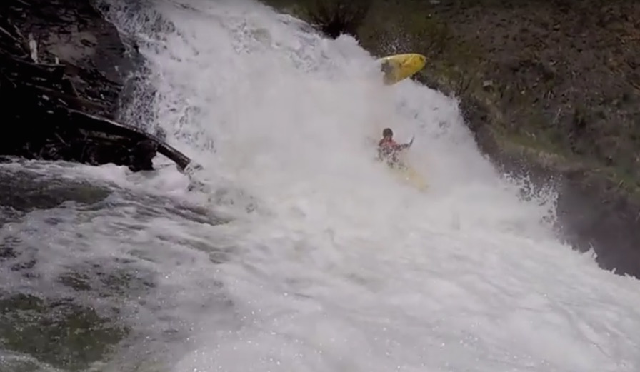 Watch This Whitewater Kayak Explode in Half During a Waterfall Run ...