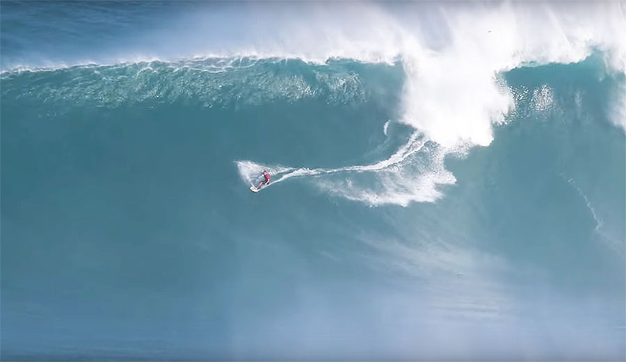 Makua Rothman Drew the Most Perfect Line on This Jaws Monster | The Inertia