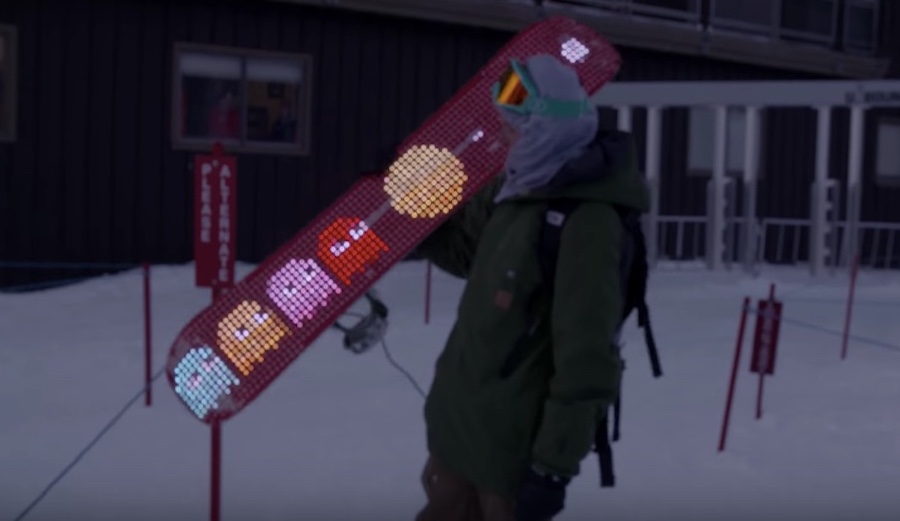 Check out This Insane Programmable LED Snowboard | The Inertia