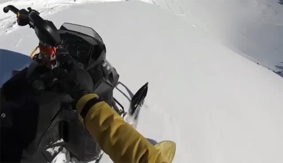 Watch WSL Big Wave Safety Guru Ryan Hargrave Ghost Ride His Snowmobile ...