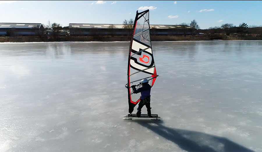 People Are Windsurfing on Frozen Bays Now | The Inertia