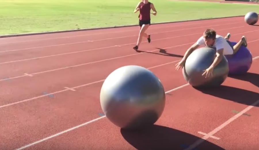 It's a Far Cry From Riding Waves, But Swiss Ball Surfing Looks Fun as ...