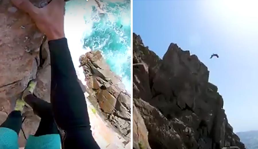 Check Out This Insane Free Solo Climb to 105-Foot Back Flip in Mexico ...