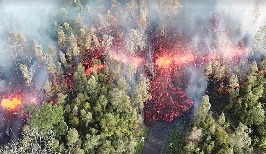 Video of Volcano Erupting and its Aftermath on Hawaii's Big Island ...