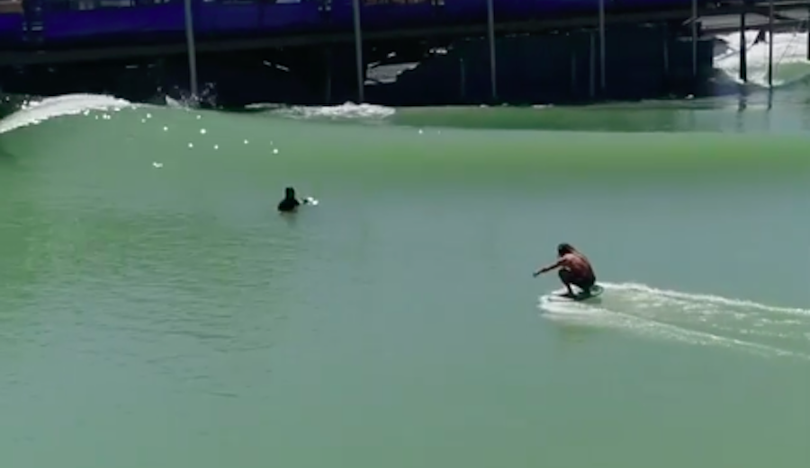 Watch Austin Keen's No-Paddle Skim-Entry at Surf Ranch | The Inertia