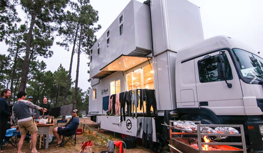 This New Mobile Surf Motel Allows You to Wake Up at the Beach | The Inertia