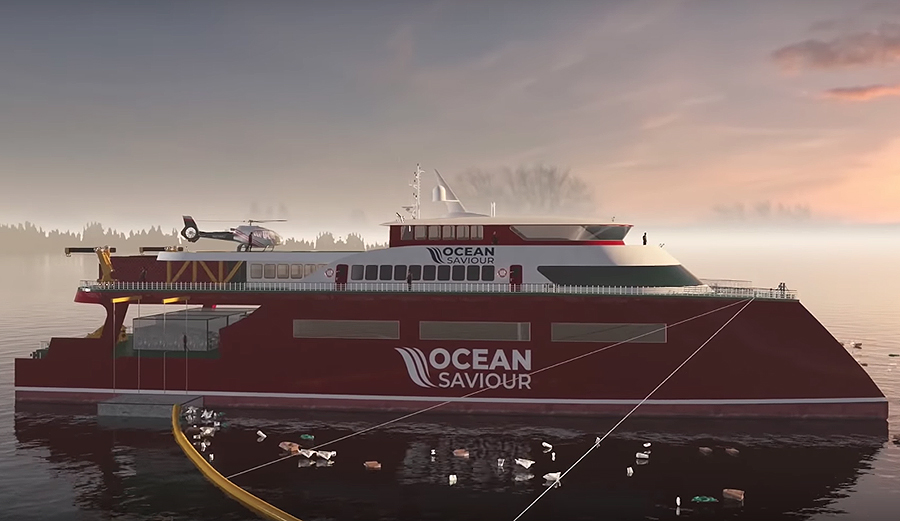 This Yacht Is Designed to Power Itself By Cleaning 5 Tons of Plastic a ...